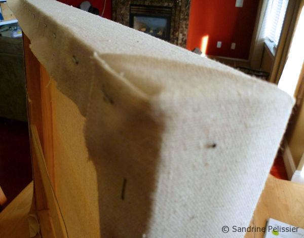 Stretching canvas over frame, or how to reuse your old frames - ARTiful ...