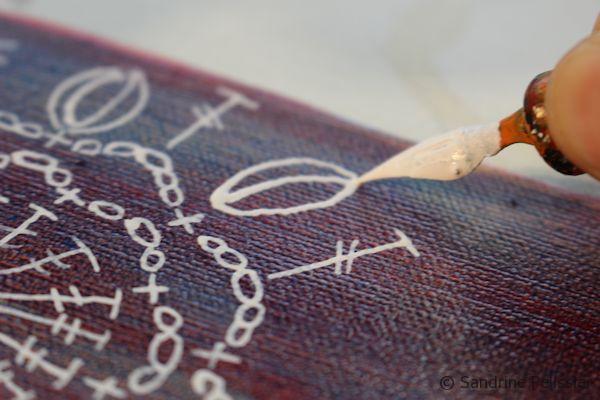 Drawing patterns with a dipping pen and ink - ARTiful: painting demos