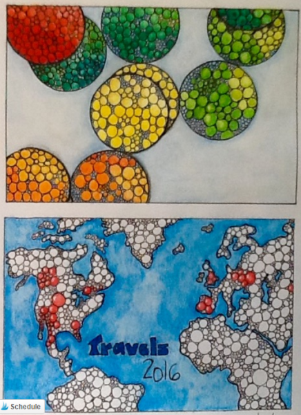 Week 5: Draw or paint something using only simple geometric patterns ...