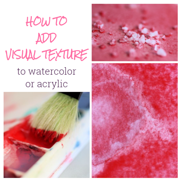 Comparative chart of textures on yupo paper with watercolors, acrylics ...