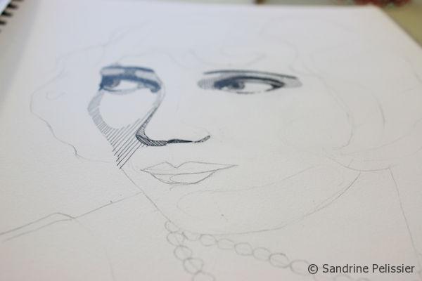 Cross hatching portraits - ARTiful: painting demos