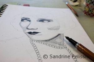 Cross hatching portraits - ARTiful: painting demos