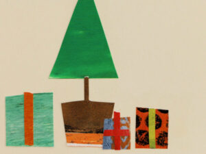 How to make paper collage cards - ARTiful: painting demos