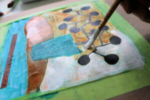 Mixed media and collage small paintings : A few techniques you can use ...