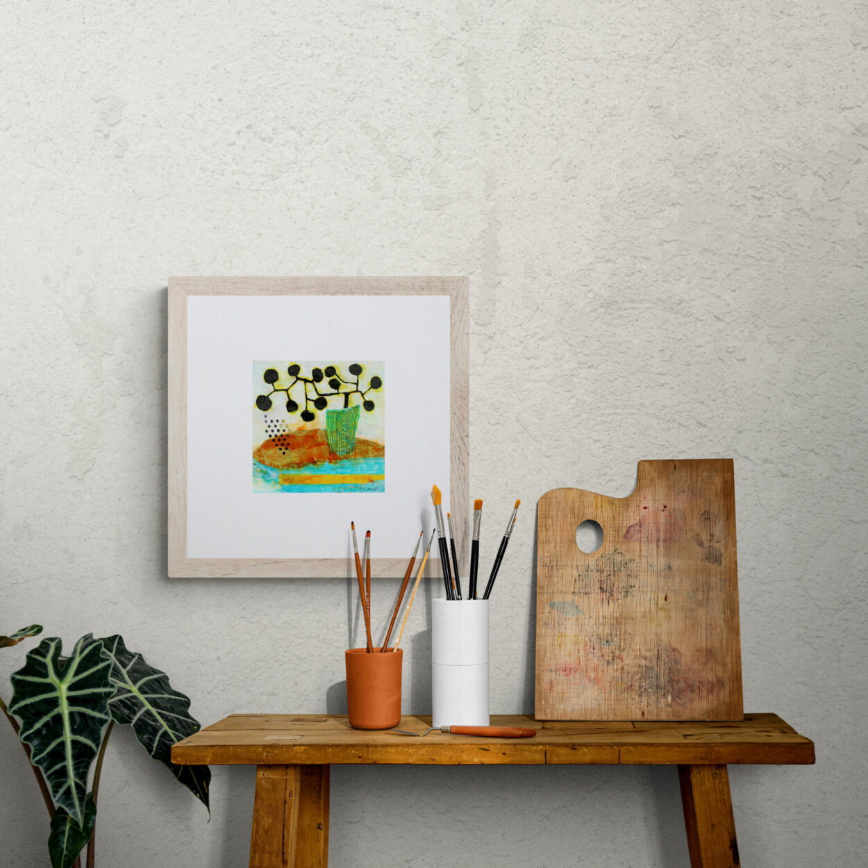 Mixed media and collage small paintings : A few techniques you can use ...